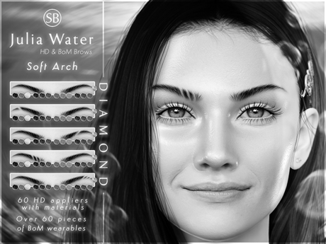 Second Life Marketplace - Eyebrows, LeLutka Evox: JuliaWater.SoftArch.S::DEMO